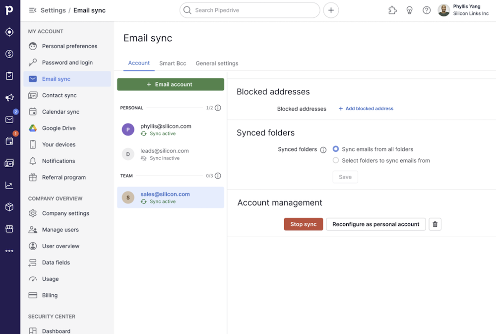 Team Inbox - Knowledge Base | Pipedrive